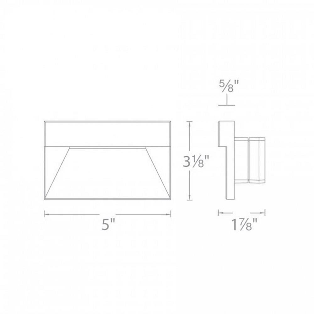 WAC Lighting - WL-LED140 - 3.5W 1 LED Horizontal Ledge Step and Wall Light